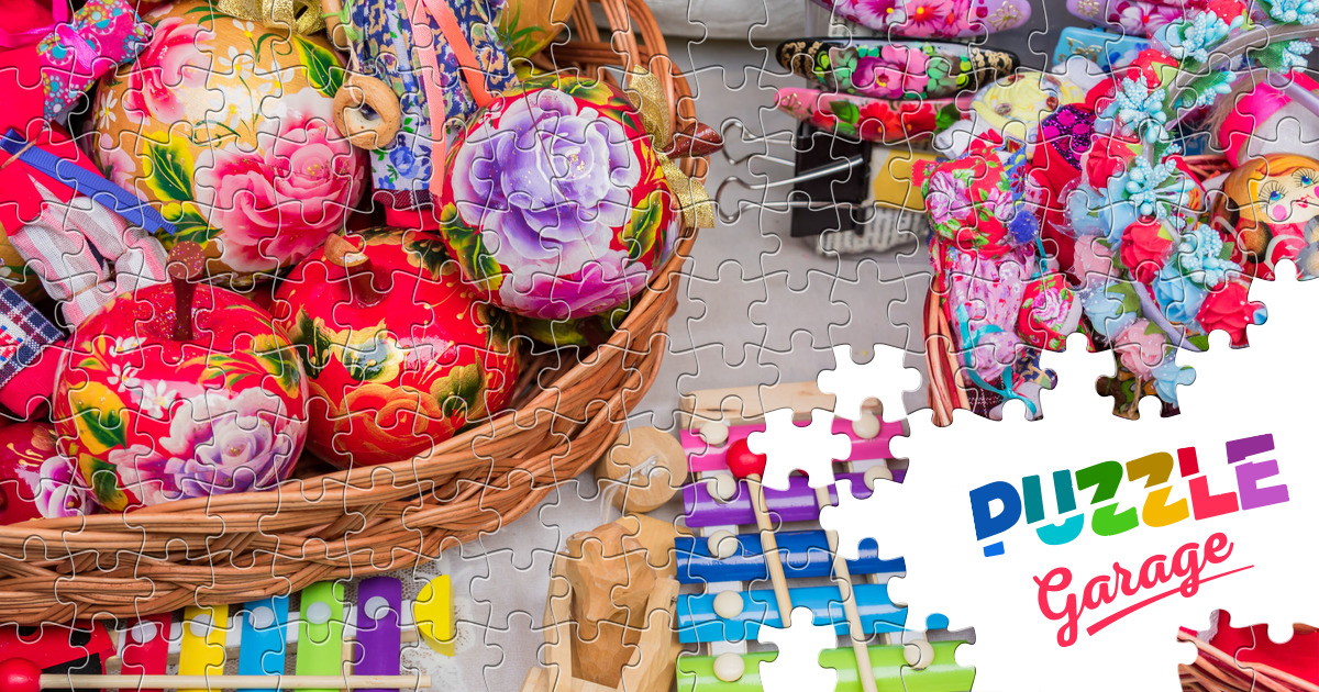 Colorful handmade toys Jigsaw Puzzle (Home, Needlework) | Puzzle Garage