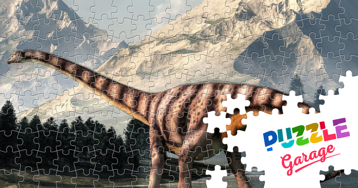 Diplodocus Jigsaw Puzzle (Animals, Prehistoric animals) | Puzzle Garage
