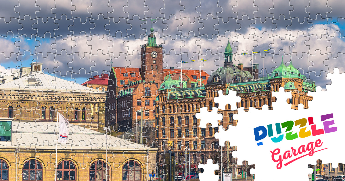 Harbor in Gothenburg Jigsaw Puzzle (Countries, Sweden) | Puzzle Garage