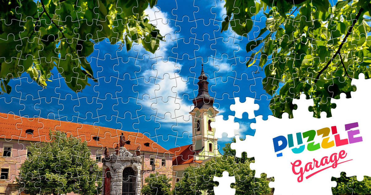 Square overlooking the Church of the Holy Trinity Jigsaw Puzzle ...