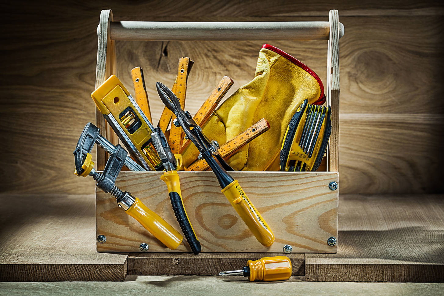 A set of working tools in a wooden box Jigsaw Puzzle (Stuff, Tools ...