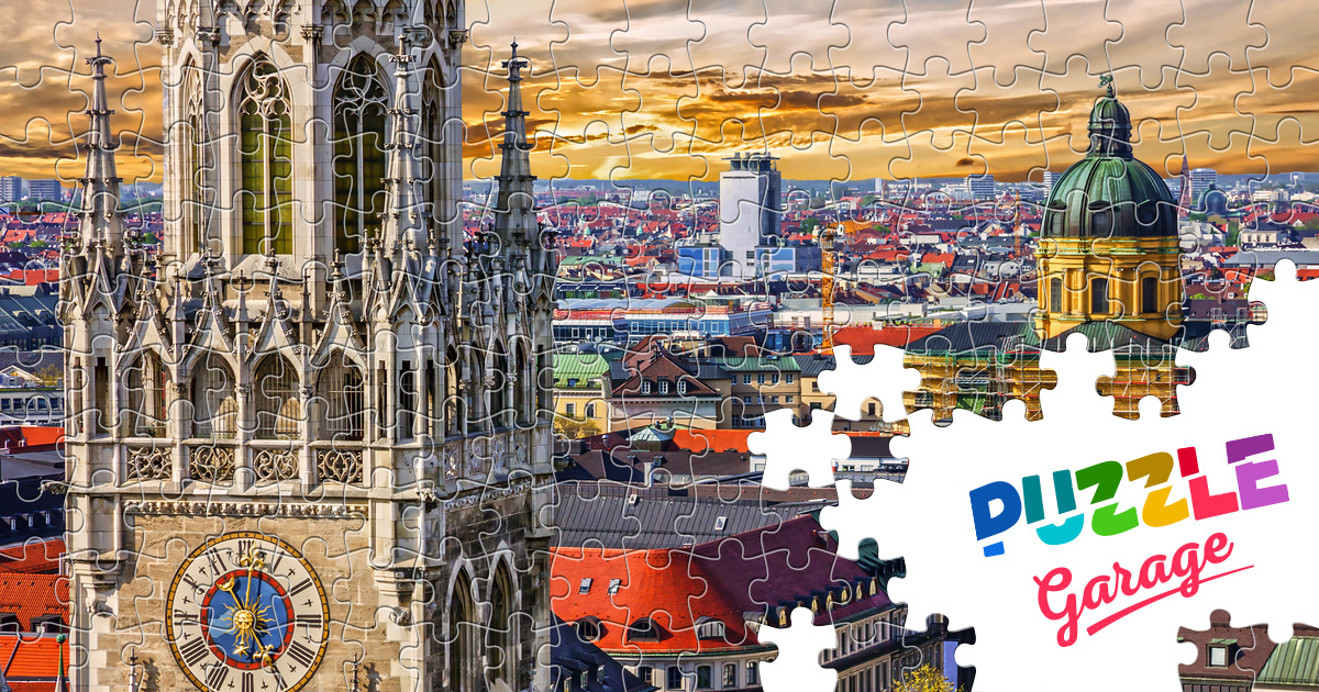 Roofs of Munich Jigsaw Puzzle (Countries, Germany) | Puzzle Garage