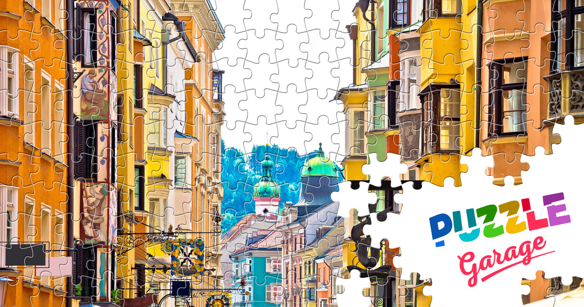 Street in Innsbruck Jigsaw Puzzle (Countries, Austria) | Puzzle Garage