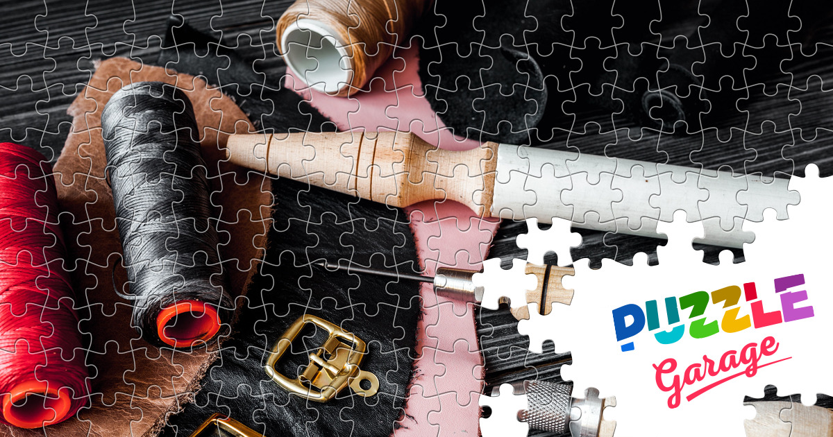 Leather tools on the table Jigsaw Puzzle (Stuff, Tools) | Puzzle Garage