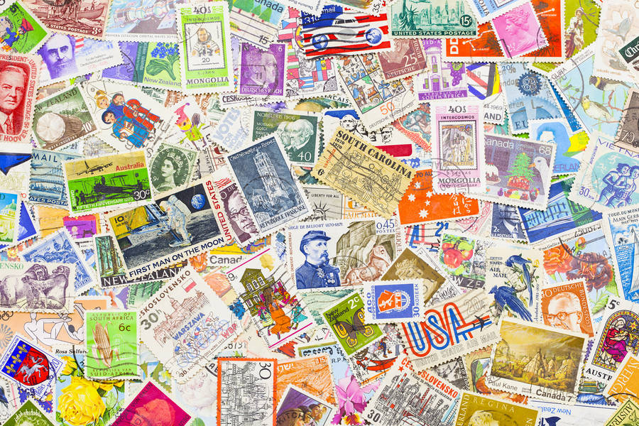 Postage stamps from different countries Jigsaw Puzzle (Other ...