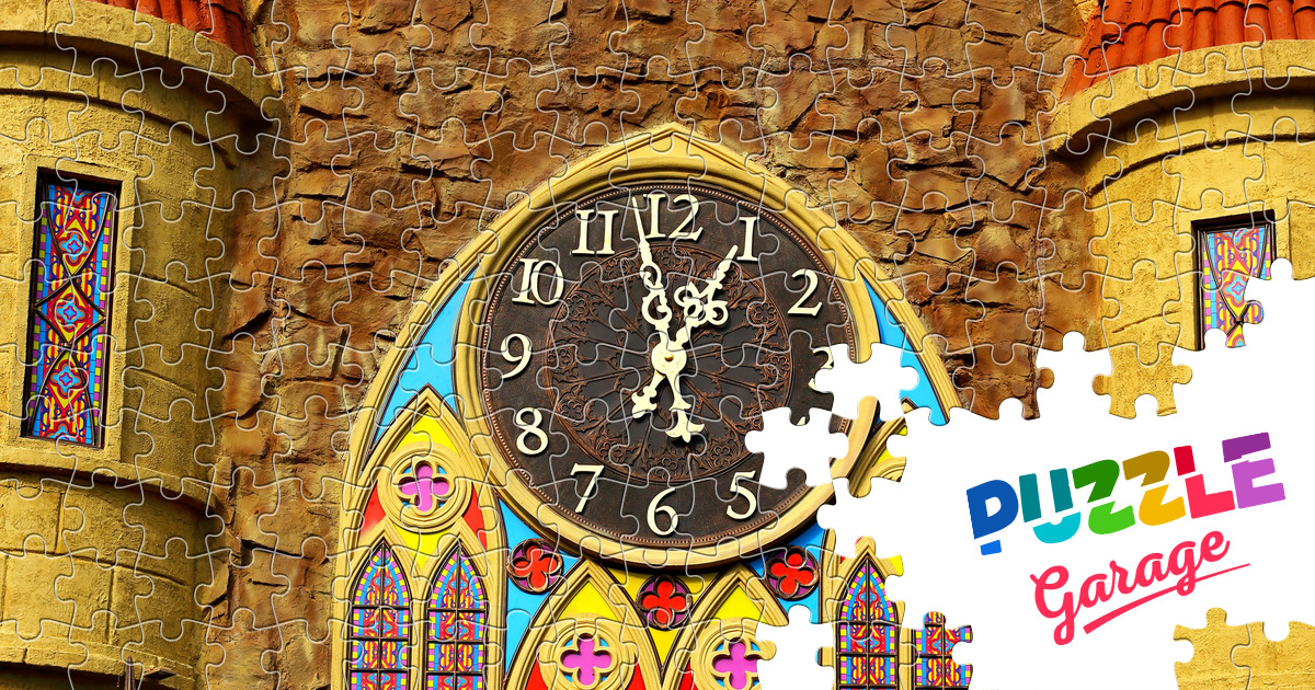 Clock in the castle wall Jigsaw Puzzle (Stuff, Watches) | Puzzle Garage