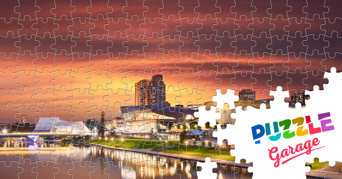 Adelaide city lights Jigsaw Puzzle (Countries, Australia) | Puzzle Garage