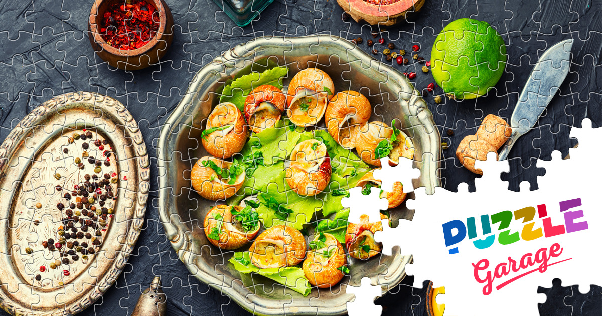 Stuffed snails Jigsaw Puzzle (Home, Food) | Puzzle Garage