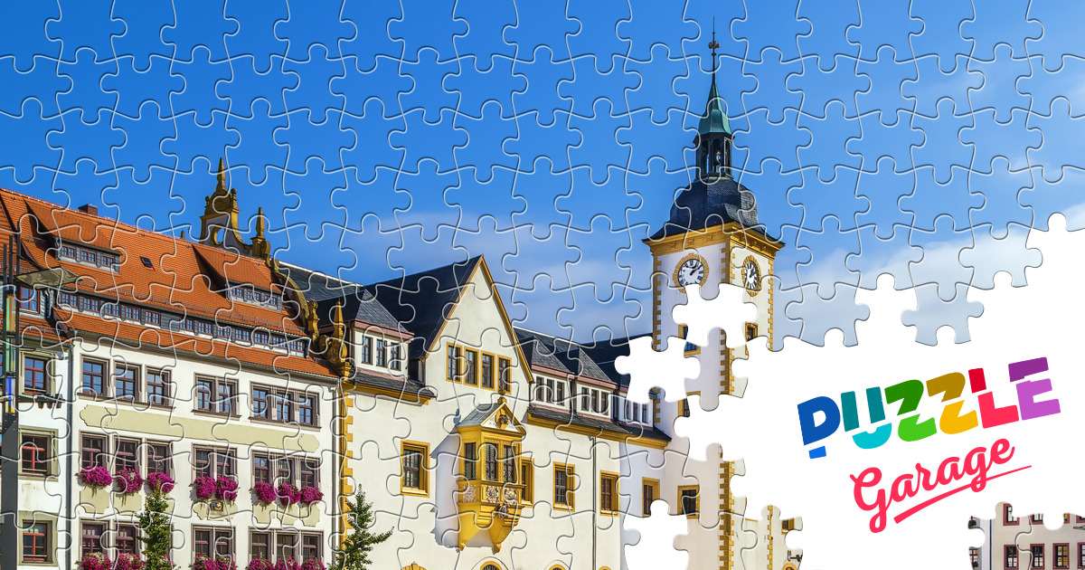 Town hall in Freiberg Jigsaw Puzzle (Countries, Germany) | Puzzle Garage