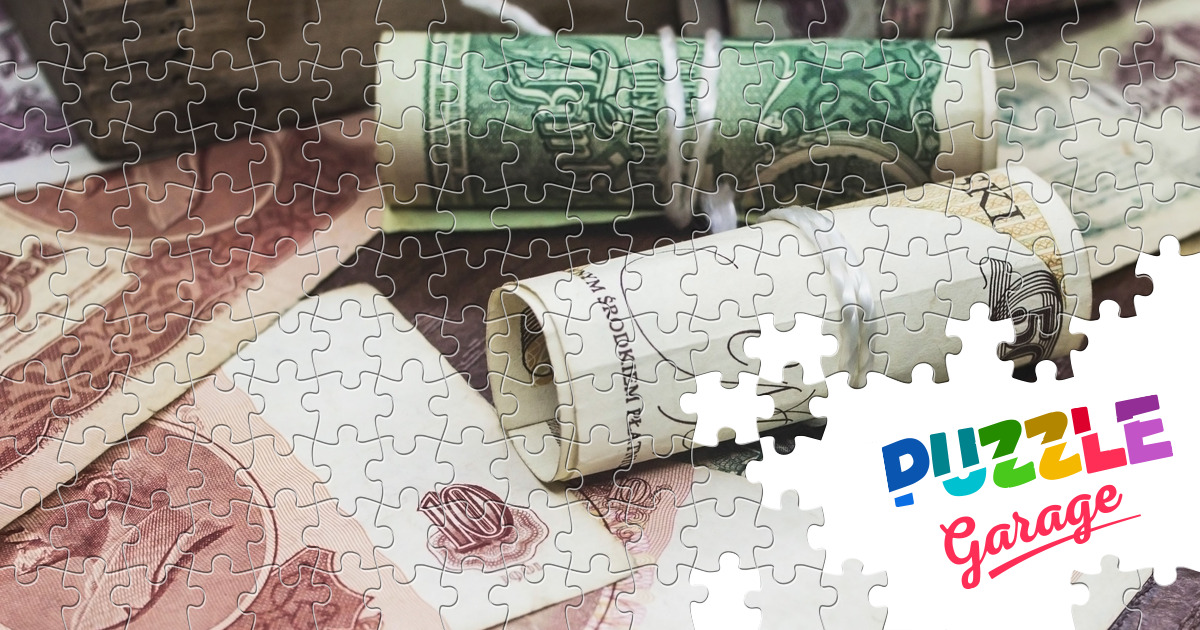 Antique money of different denominations Jigsaw Puzzle (Other, Money ...