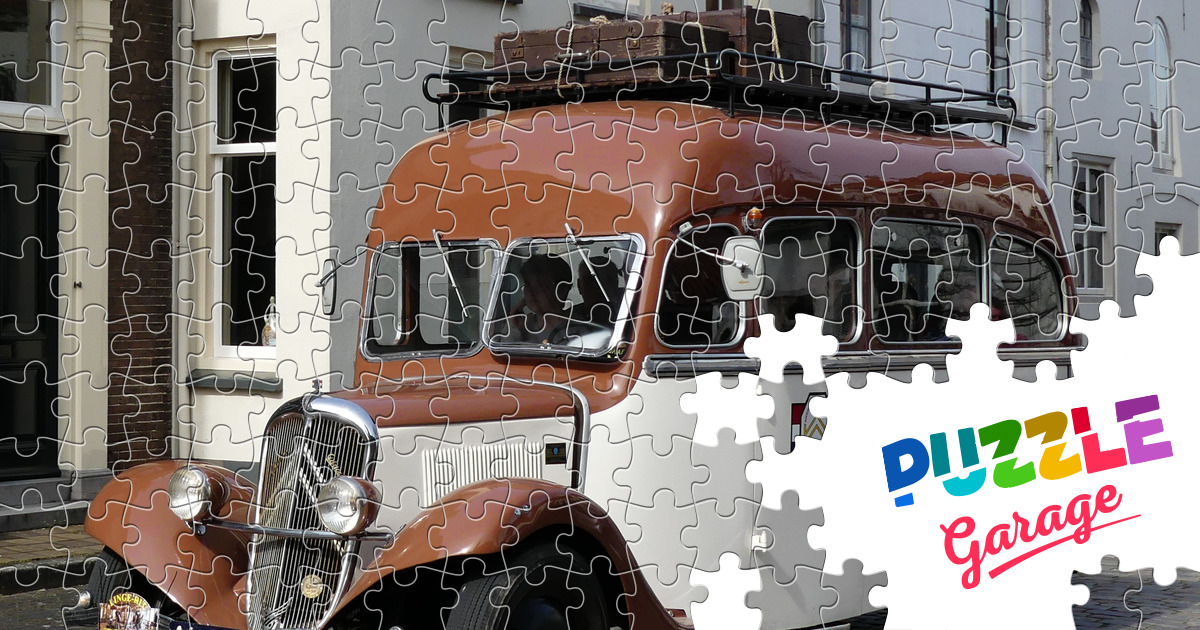 Antique bus Jigsaw Puzzle (Technics, Public transport) | Puzzle Garage