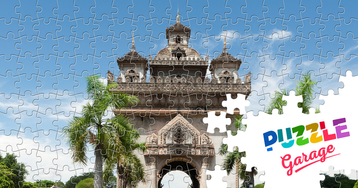 Patuxay Arch Jigsaw Puzzle (Art, Sculpture) | Puzzle Garage