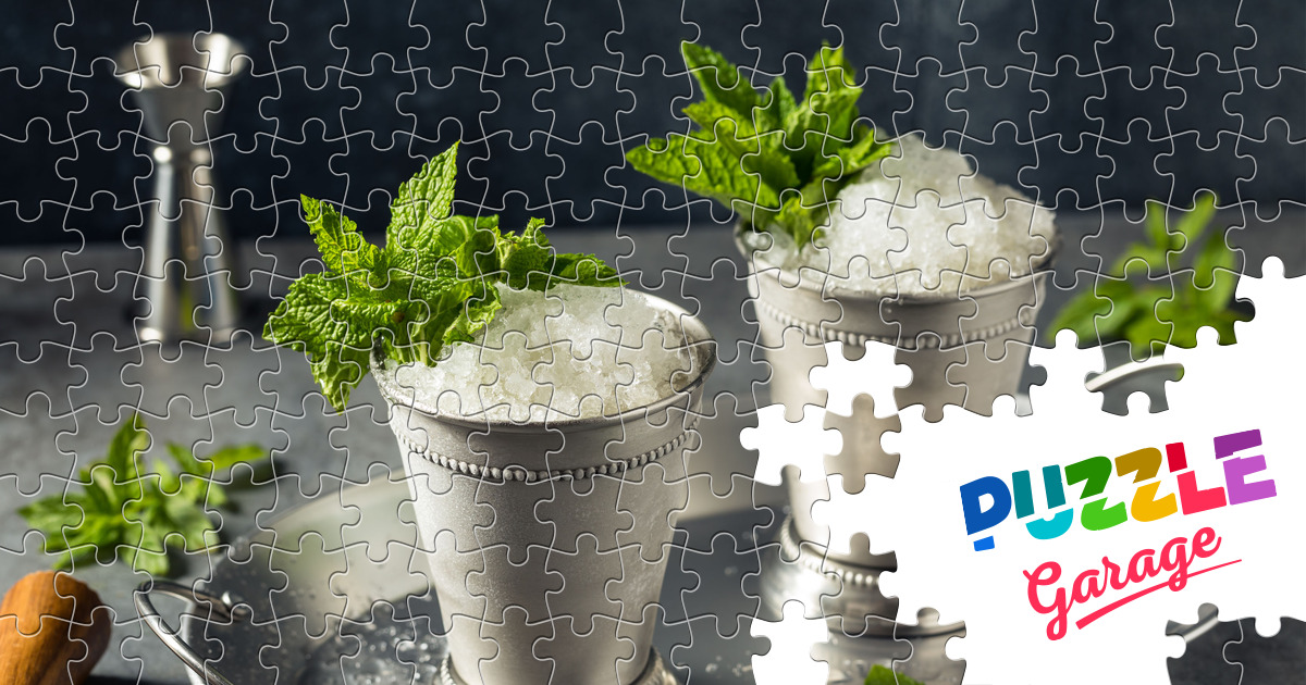 Bourbon with mint and ice Jigsaw Puzzle (Home, Food) | Puzzle Garage