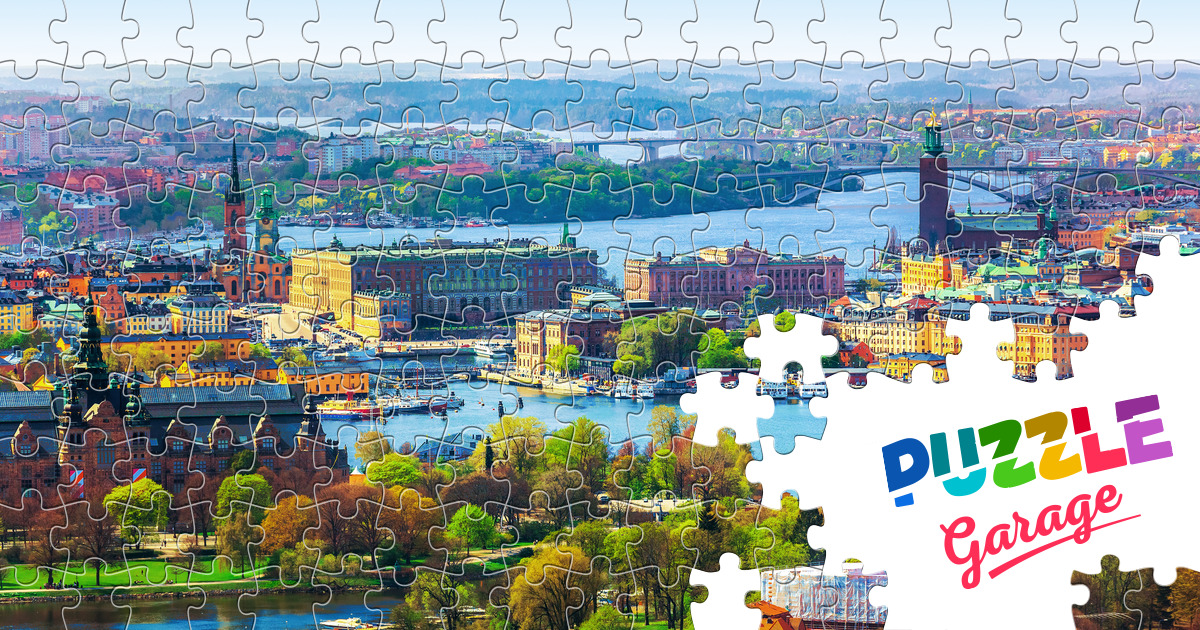 Stockholm panorama Jigsaw Puzzle (Countries, Sweden) | Puzzle Garage
