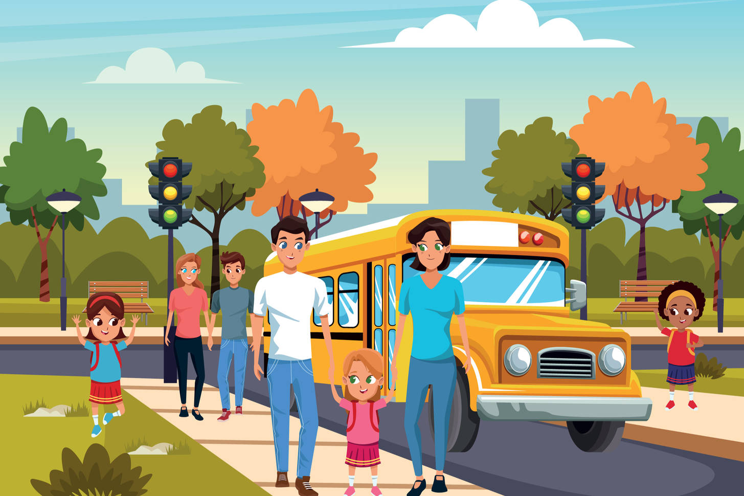 Parents meet children from school Jigsaw Puzzle (For children ...