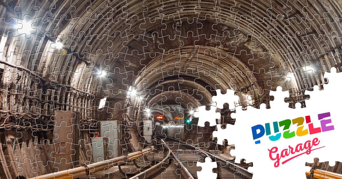 Тоннель метро в Киеве пазлы онлайн (Страны, Украина) | Puzzle Garage