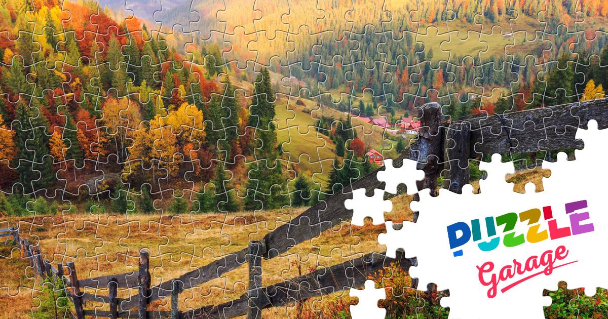 Autumn view in the mountains of Romania Jigsaw Puzzle (Countries ...