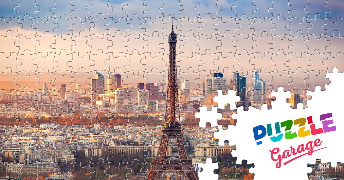 Paris at sunset Jigsaw Puzzle (Countries, France) | Puzzle Garage