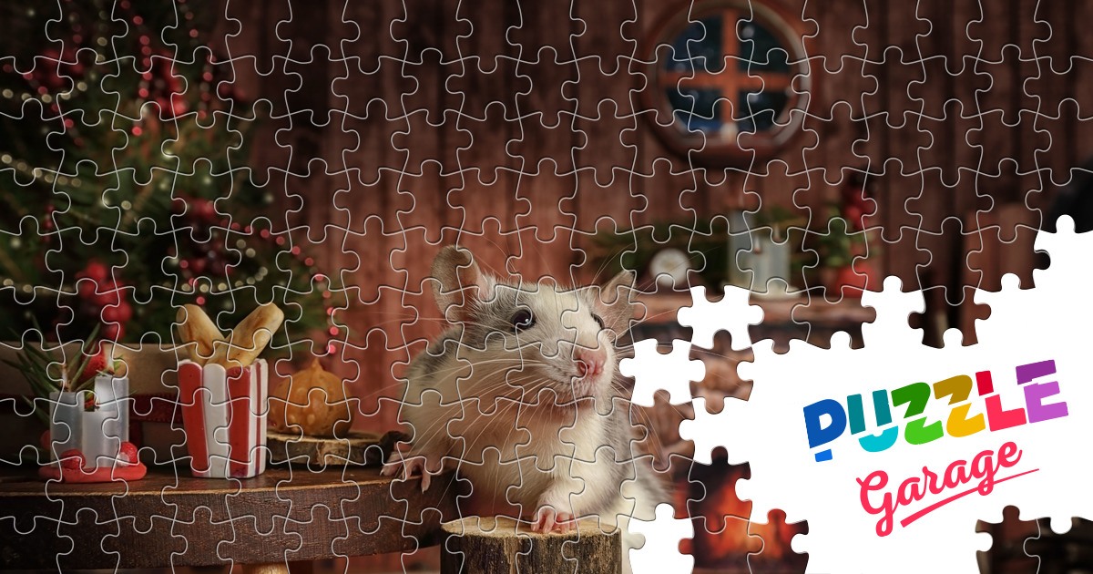 Little rat in a cozy house Jigsaw Puzzle (Animals, Pets) | Puzzle Garage