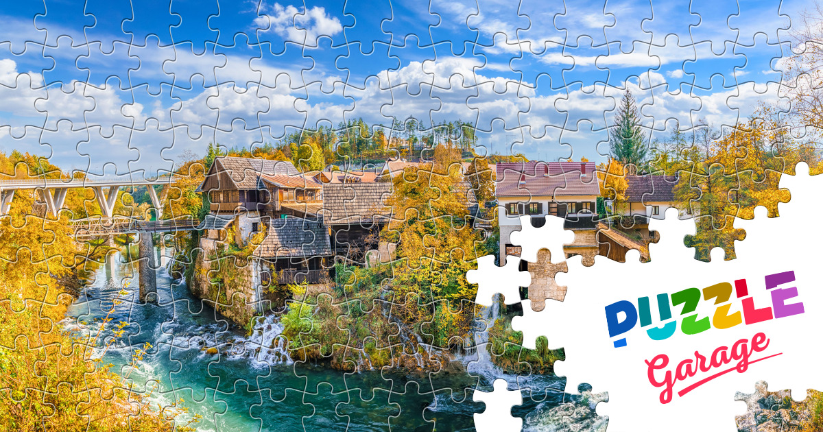 Rastoke village Jigsaw Puzzle (Countries, Croatia) | Puzzle Garage