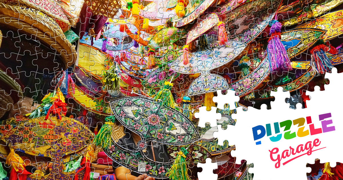 Kite shop Jigsaw Puzzle (Countries, Malaysia) | Puzzle Garage
