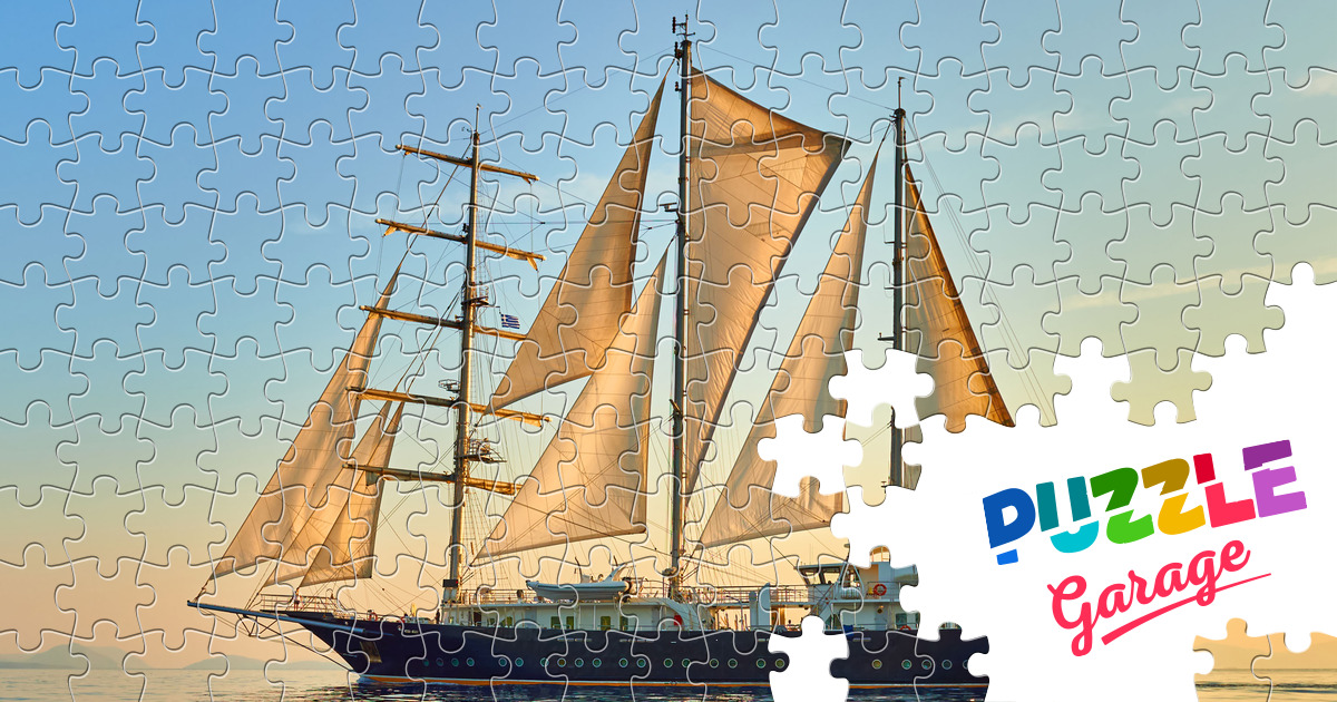Luxury sailing yacht Jigsaw Puzzle (Technics, Ships) | Puzzle Garage