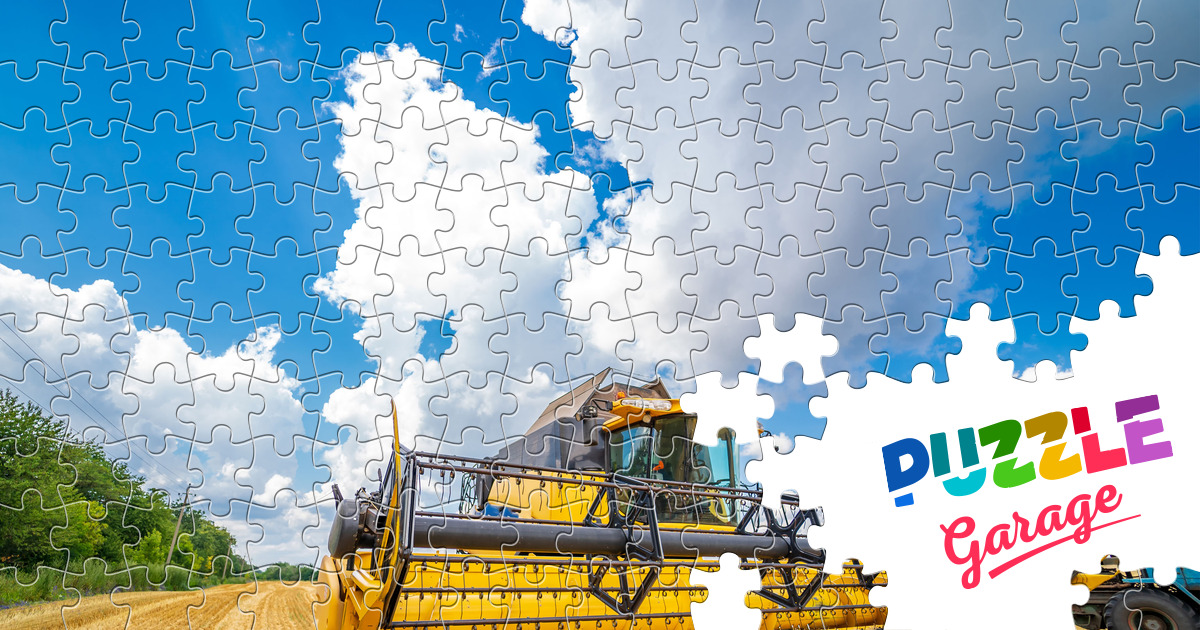 Combine harvester Jigsaw Puzzle (Technics, Special machinery) | Puzzle ...