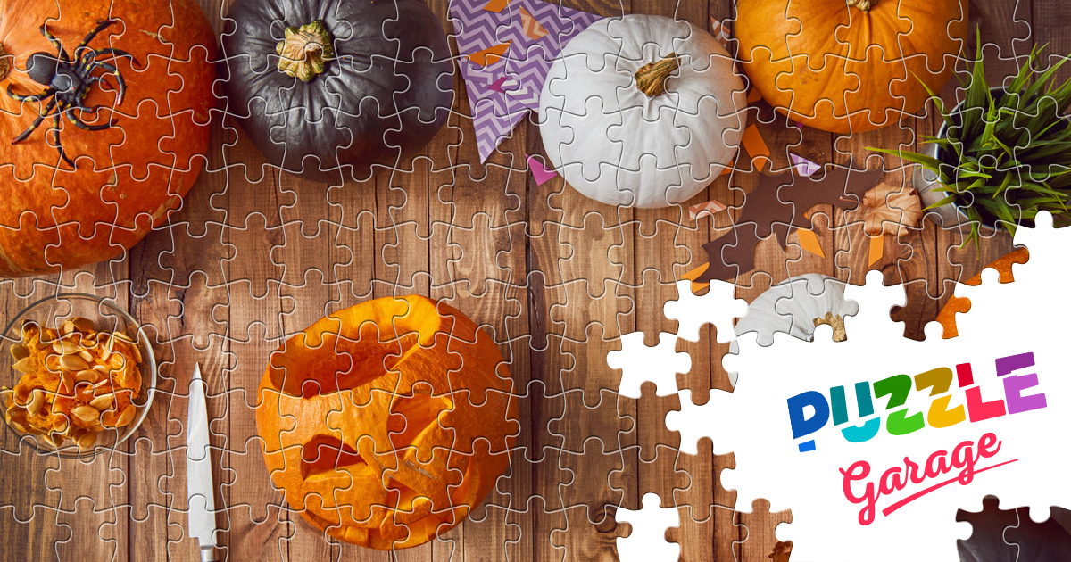 Pumpkins for Halloween Jigsaw Puzzle (Holidays, Halloween) | Puzzle Garage