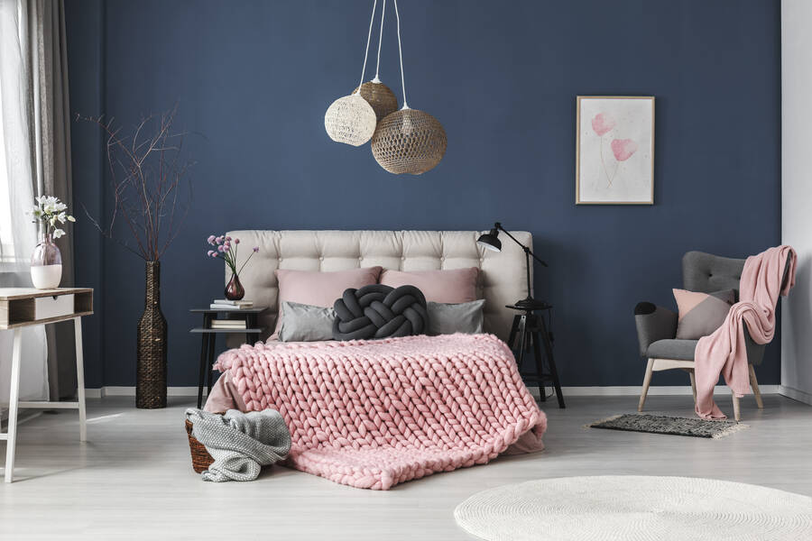 Dark blue living room Jigsaw Puzzle (Home, Interiors) | Puzzle Garage