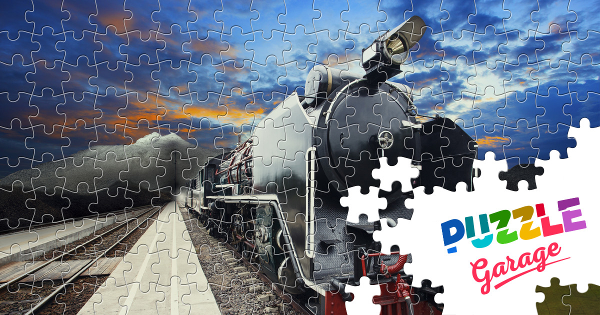 Locomotive in the mountains Jigsaw Puzzle (Technics, Trains) | Puzzle ...