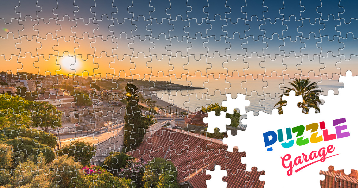 Dawn in Tarragona, Spain Jigsaw Puzzle (Architecture, Roofs) | Puzzle ...