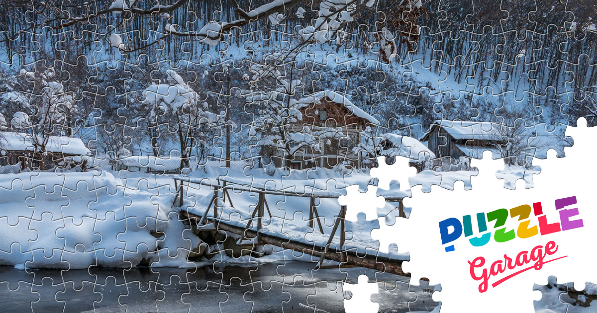 Snow-covered village of Ribaritsa Jigsaw Puzzle (Countries, Bulgaria ...