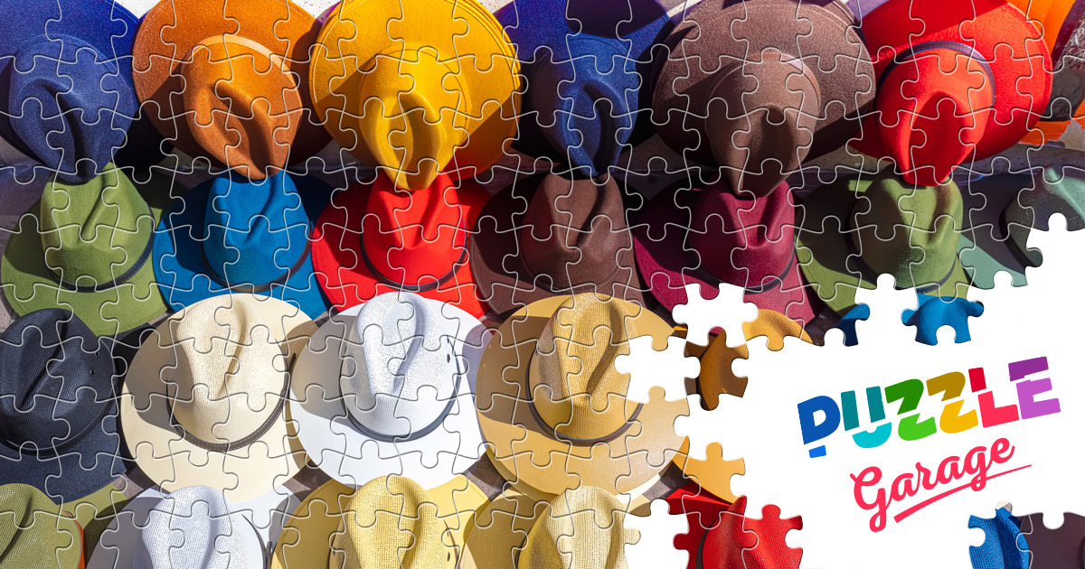 Colorful hats Jigsaw Puzzle (Other, Collecting) | Puzzle Garage