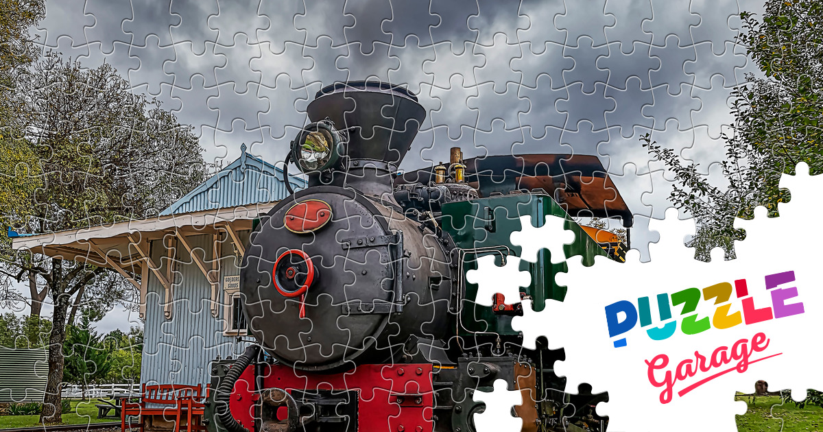 Old steam locomotive Jigsaw Puzzle (Technics, Trains) | Puzzle Garage