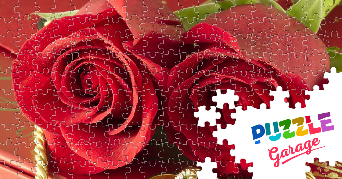 Wedding rings and roses Jigsaw Puzzle (Holidays, Wedding) | Puzzle Garage