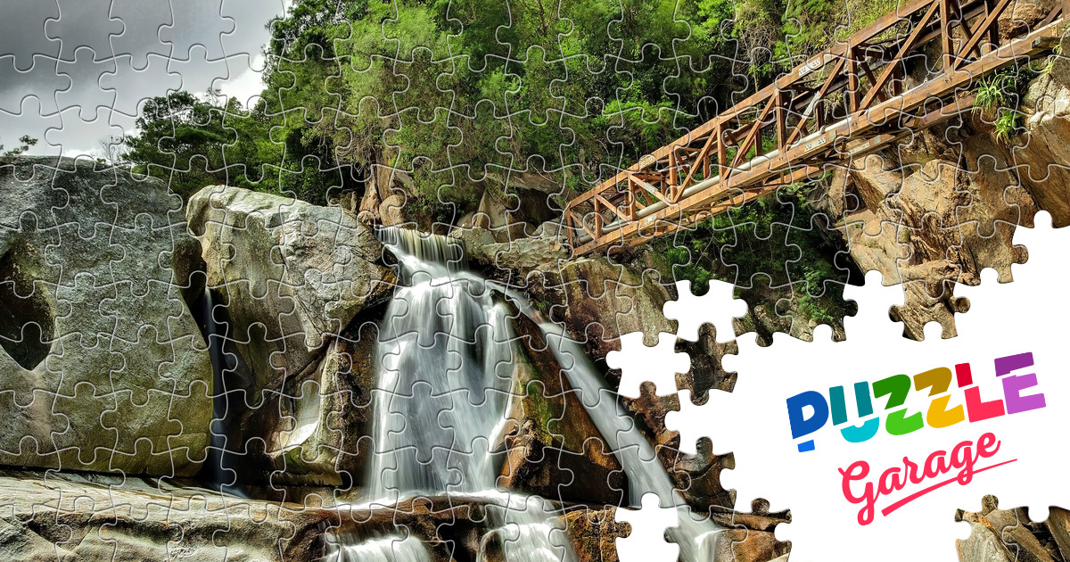 Desert waterfall in South Africa Jigsaw Puzzle (Countries, South Africa ...