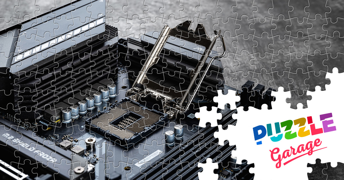 Motherboard close up Jigsaw Puzzle (Stuff, Electronics) | Puzzle Garage