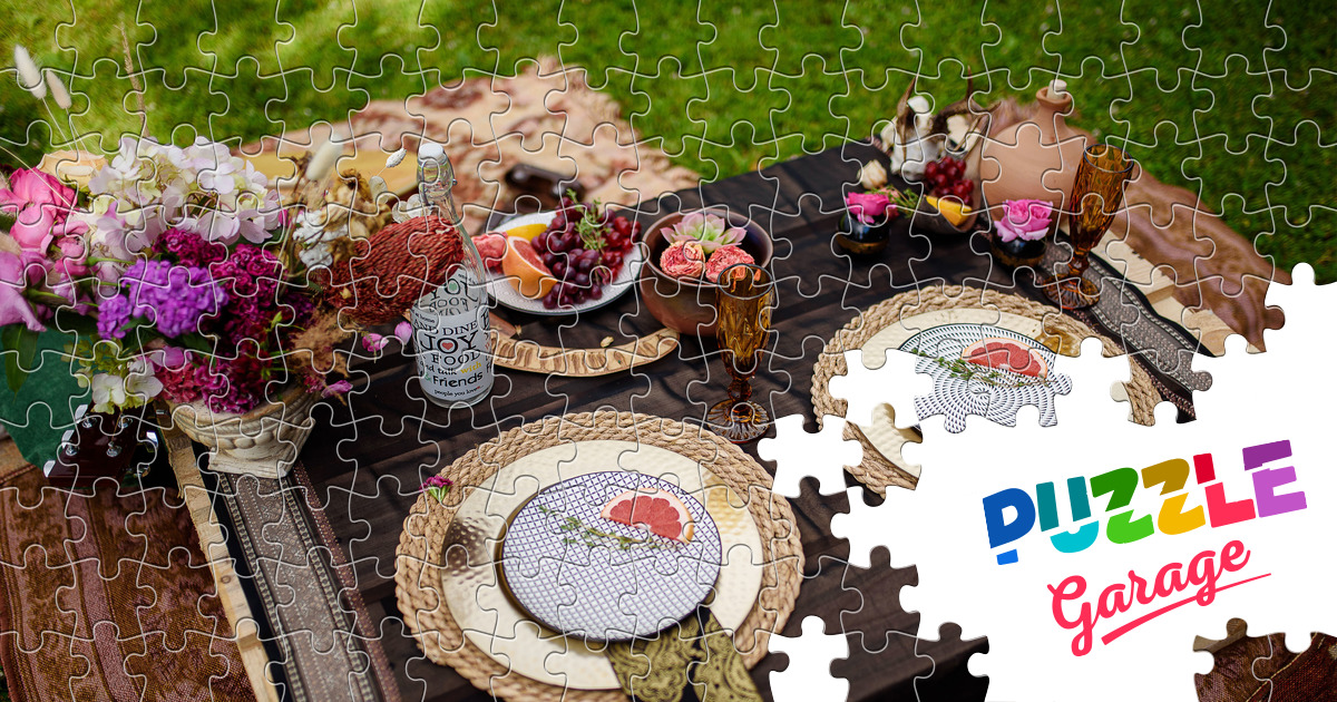 Wedding table of the bride and groom Jigsaw Puzzle (Holidays, Wedding ...
