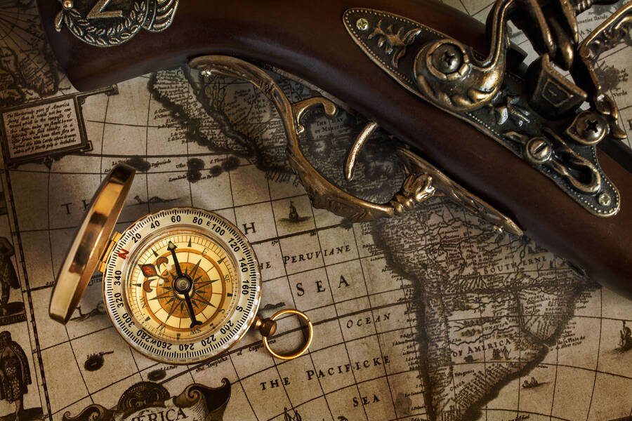 Compass and map Jigsaw Puzzle (History, Maps) | Puzzle Garage