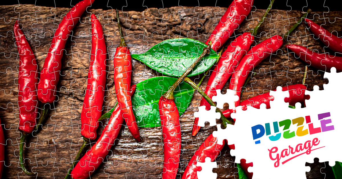 Chili peppers on the table Jigsaw Puzzle (Plants, Vegetables) | Puzzle ...