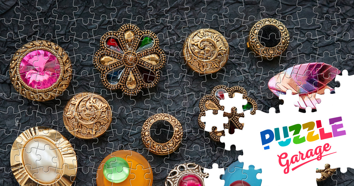 Collection of vintage buttons Jigsaw Puzzle (Other, Collecting ...