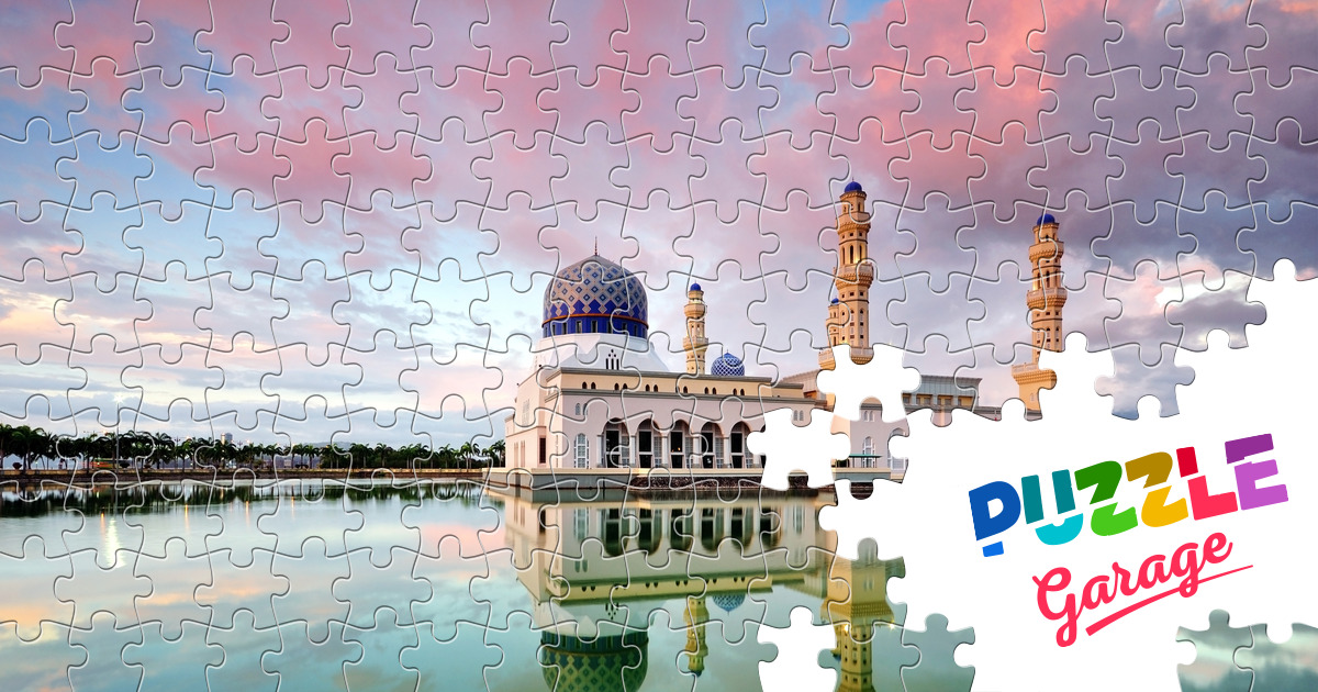 City Mosque of Kota Kinabalu Jigsaw Puzzle (Countries, Malaysia ...