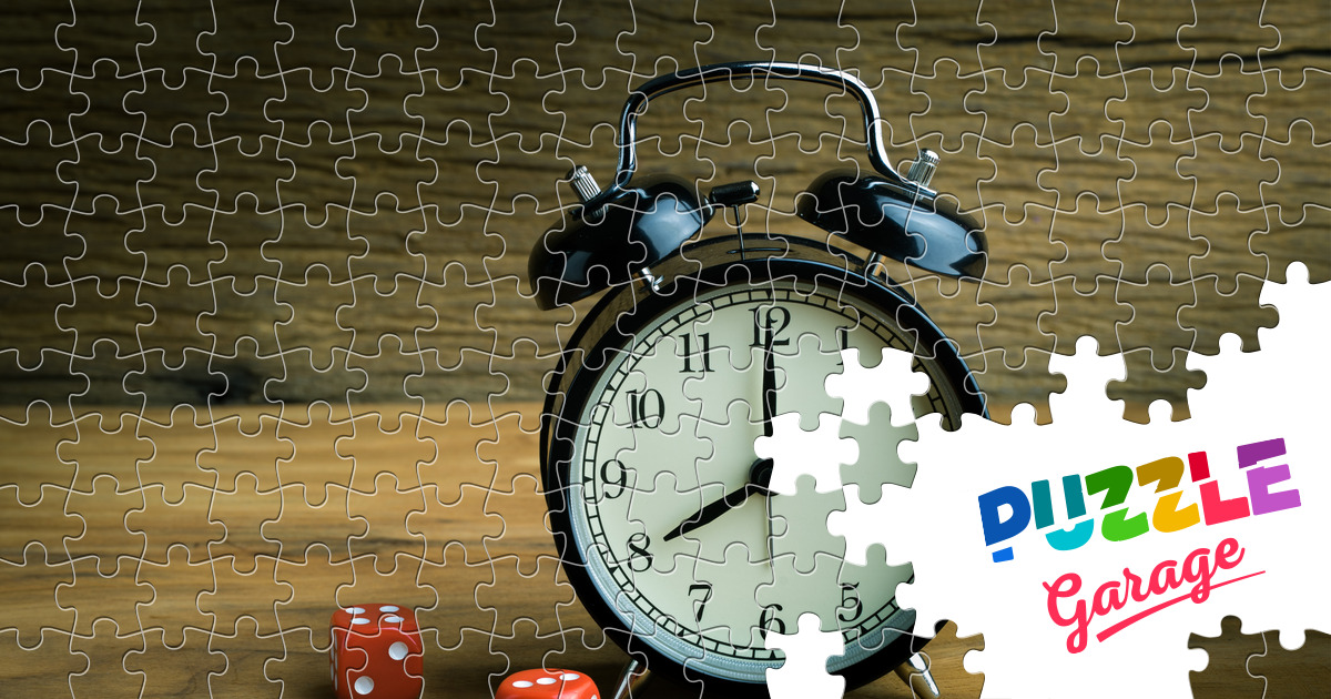 Alarm clock and red cubes Jigsaw Puzzle (Stuff, Watches) | Puzzle Garage