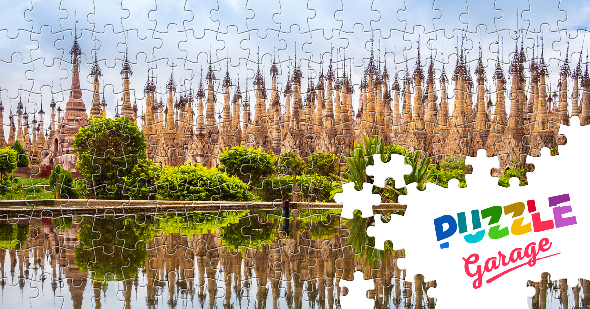 Kakku Buddhist Temple, Myanmar Jigsaw Puzzle (Countries, Myanmar ...
