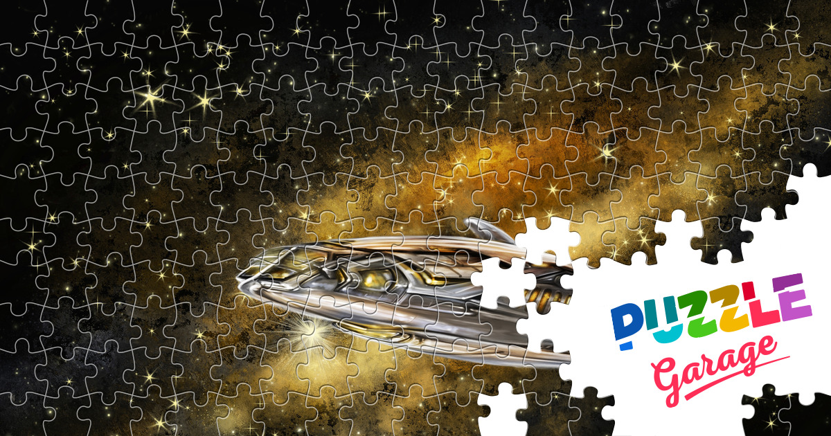 Spaceship among the stars Jigsaw Puzzle (Space, Cosmonautics) | Puzzle ...