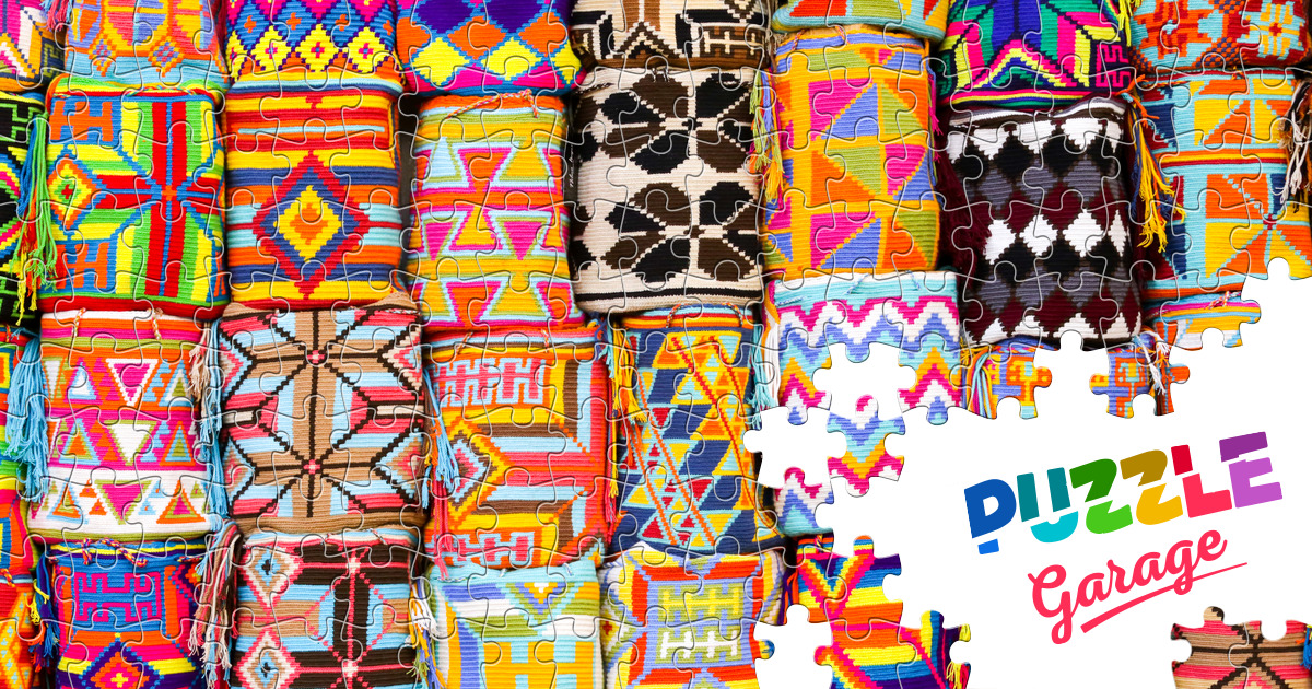 Handmade textile bags Jigsaw Puzzle (Home, Needlework) | Puzzle Garage