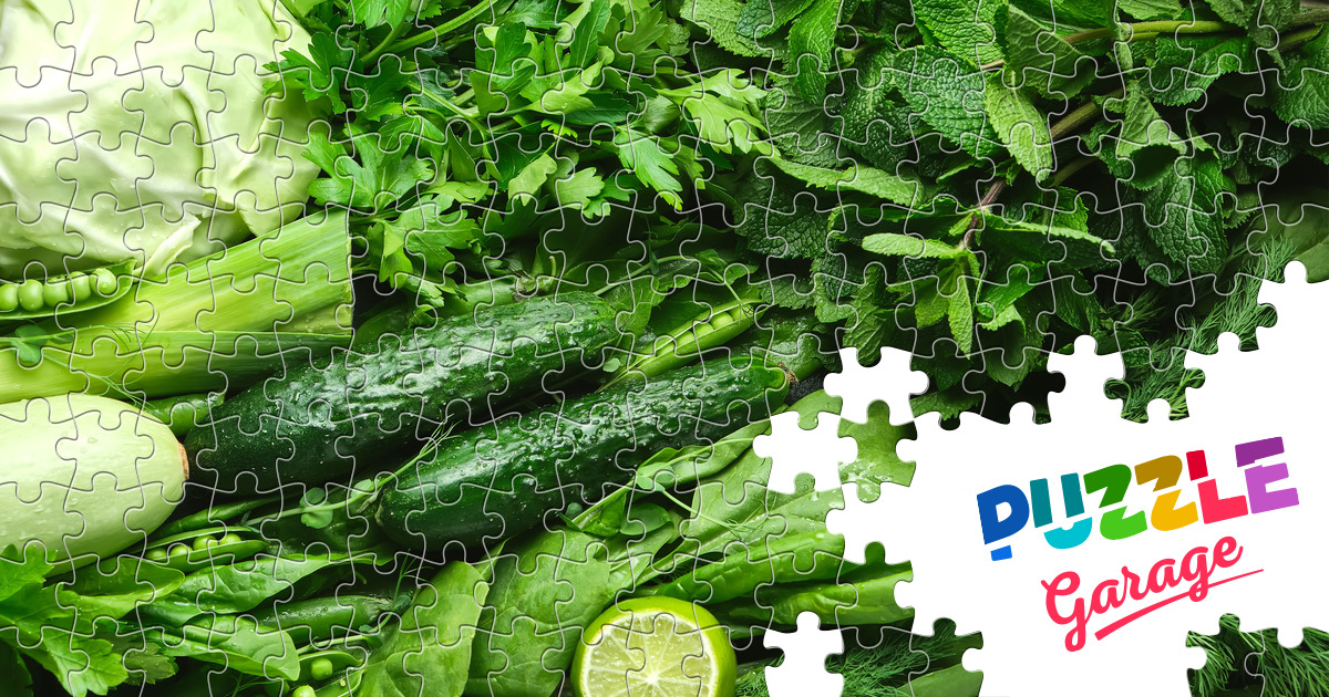Greens and green vegetables Jigsaw Puzzle (Plants, Vegetables) | Puzzle ...