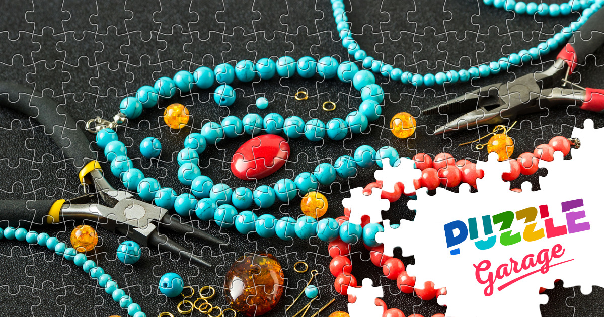 Tools, beads and accessories Jigsaw Puzzle (Home, Needlework) | Puzzle ...
