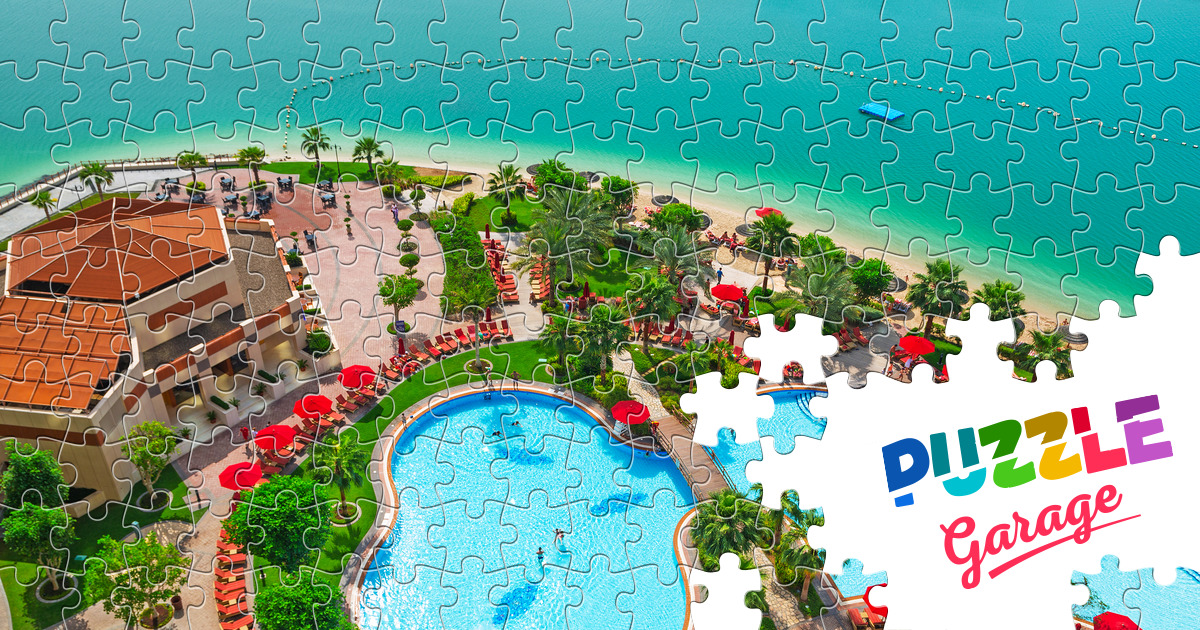 Tropical pools Jigsaw Puzzle (Countries, UAE) | Puzzle Garage