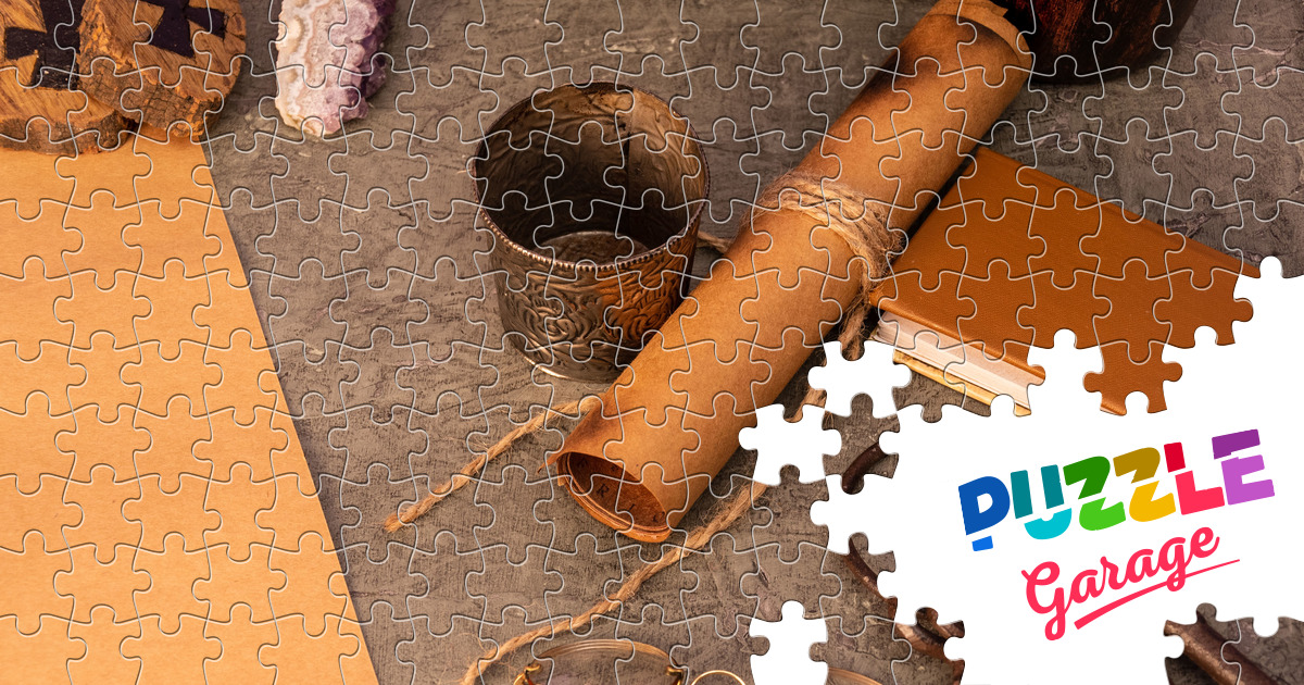 Old keys, glasses and a scroll Jigsaw Puzzle (History, Antique ...